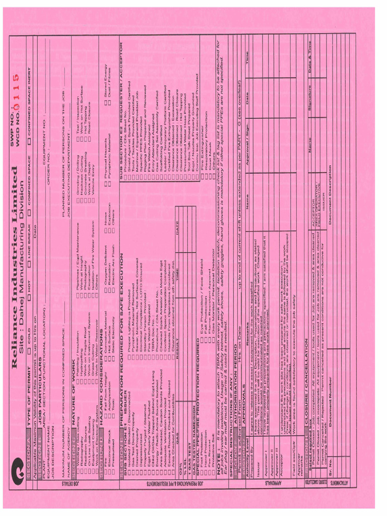 Permit Form | PDF