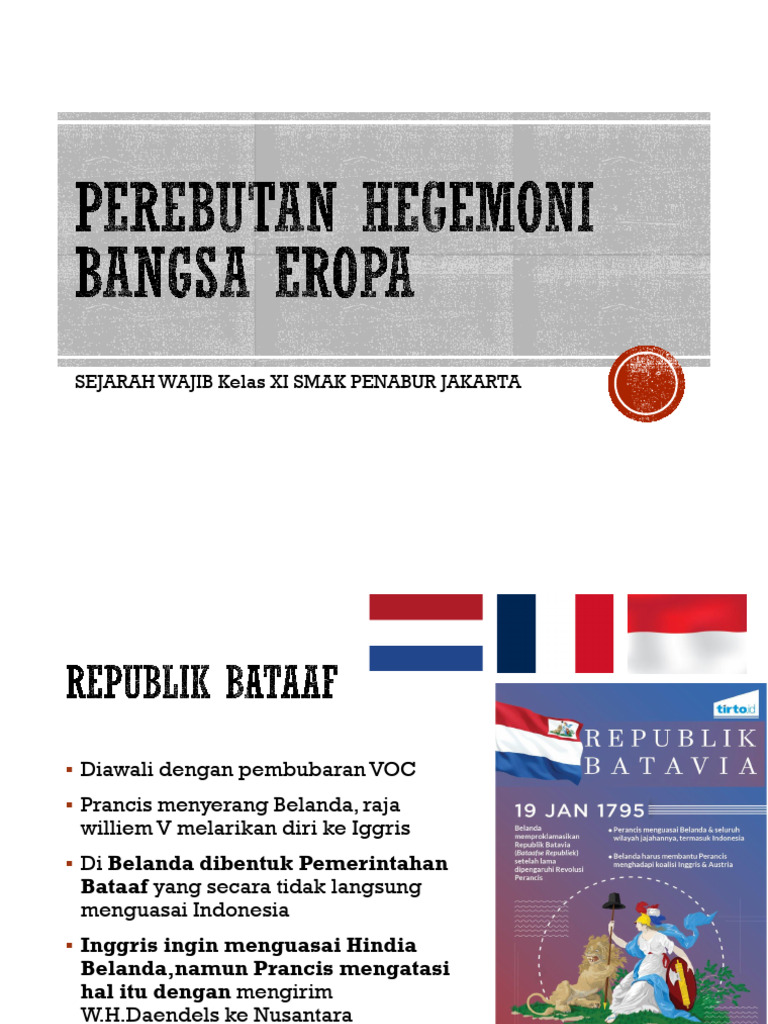 Hegemoni Kekuasaan Prancis, Inggris, Belanda | PDF