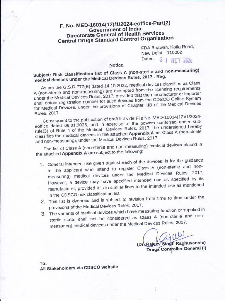 Class A Medical Devices Risk List | PDF | Cardiopulmonary Resuscitation ...