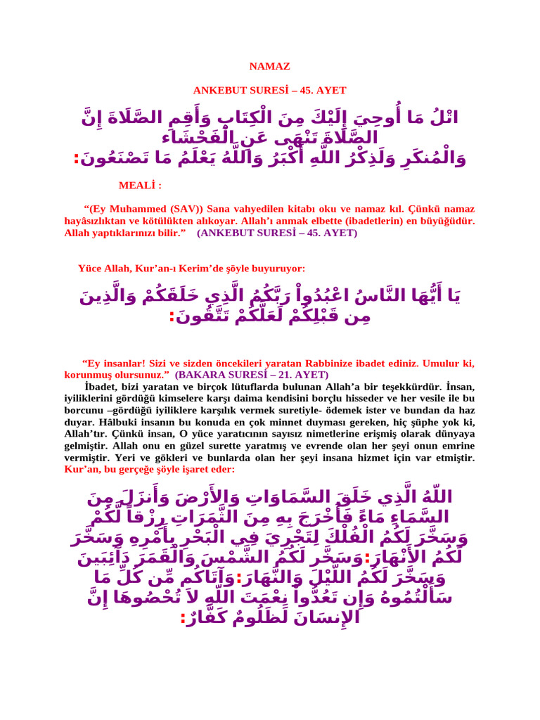 Namaz | PDF