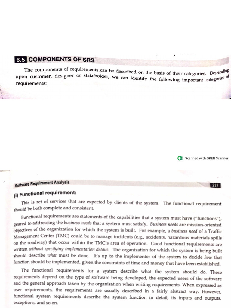 SRS Components | PDF