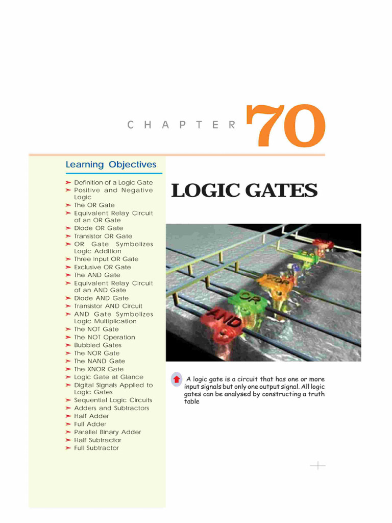 Ch70 Logic Gates | PDF