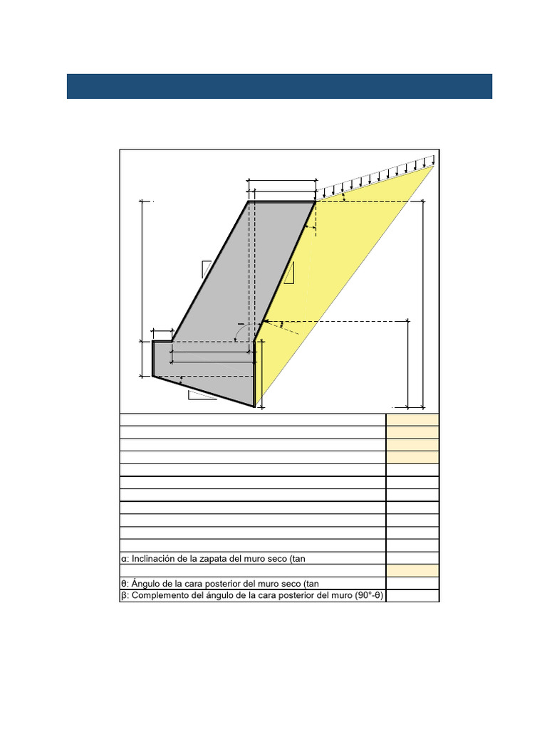 Diseño De Muro De Escollera Pdf Fuerza