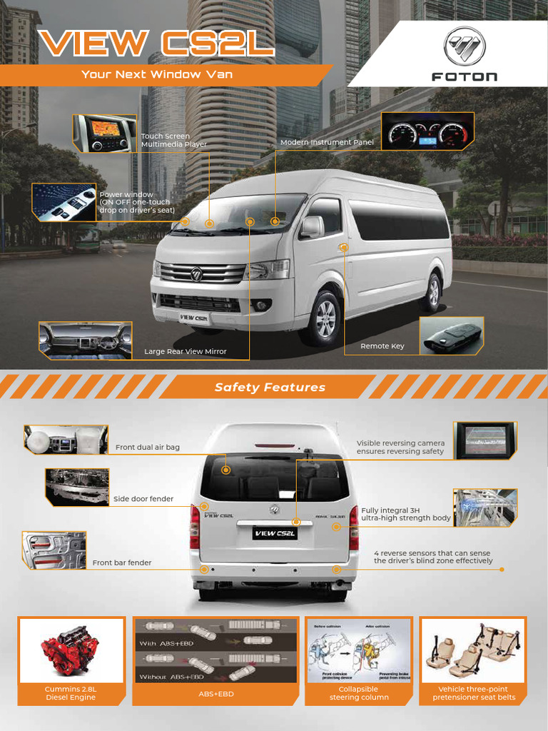 Next-Gen Window Van Safety Specs | PDF | Diesel Engine | Anti Lock ...