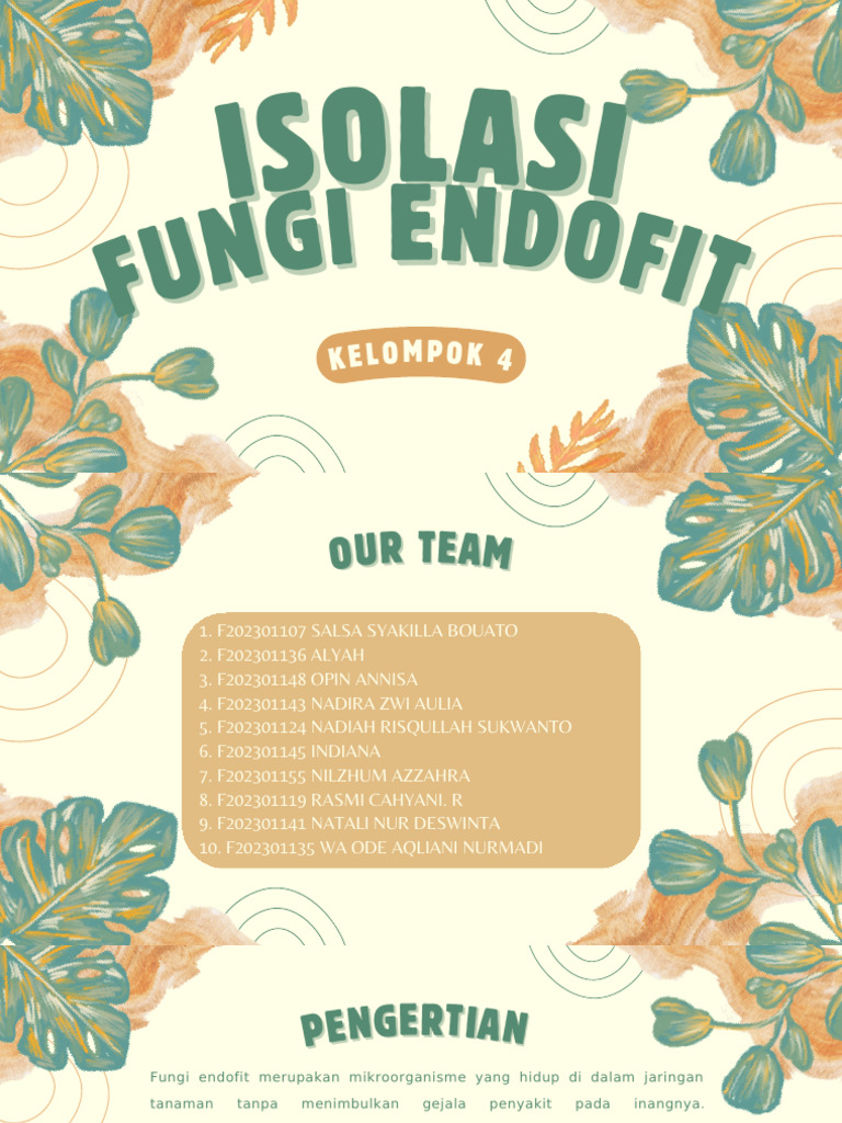 Green and Cream Aesthetic Floral Group Project Presentation.pdf | PDF