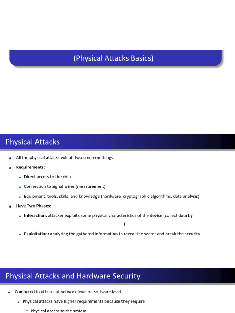 Understanding Physical Attacks on Hardware | PDF | Microscope ...