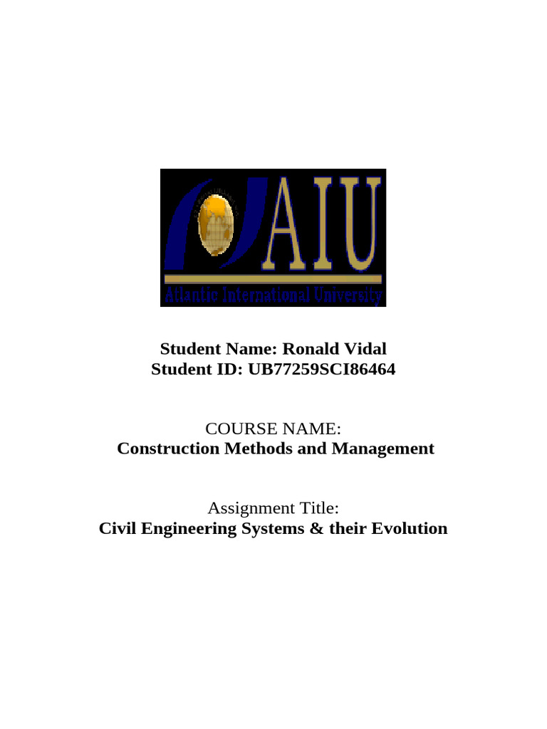 99AIU41765 - 842568 - Civil Engineering Systems Their Evolution | PDF ...