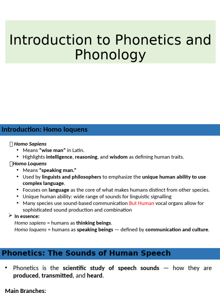 Introduction to Phonetics and Phonology-L1-MPhil | PDF | Phonology ...