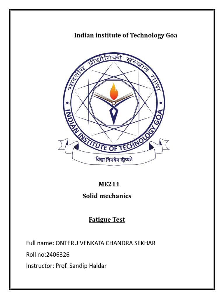 Fatigue Testing of Materials Overview | PDF | Fatigue (Material) | Fracture
