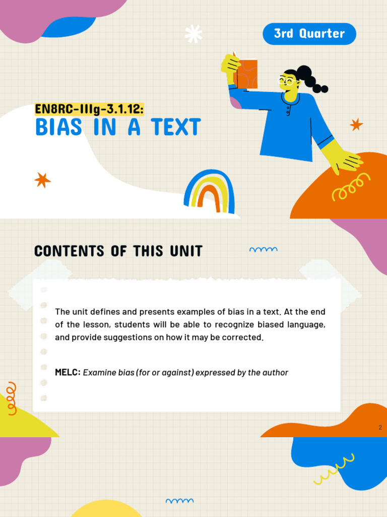 Recognizing Bias in Texts | PDF | Feeling | Bias