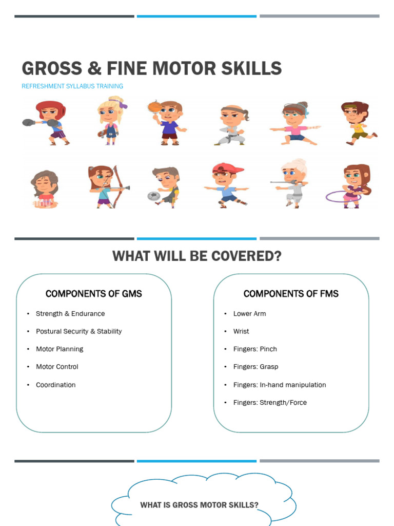 Updated Refreshment Syllabus Training Slide Gross & Fine Motor Skills ...