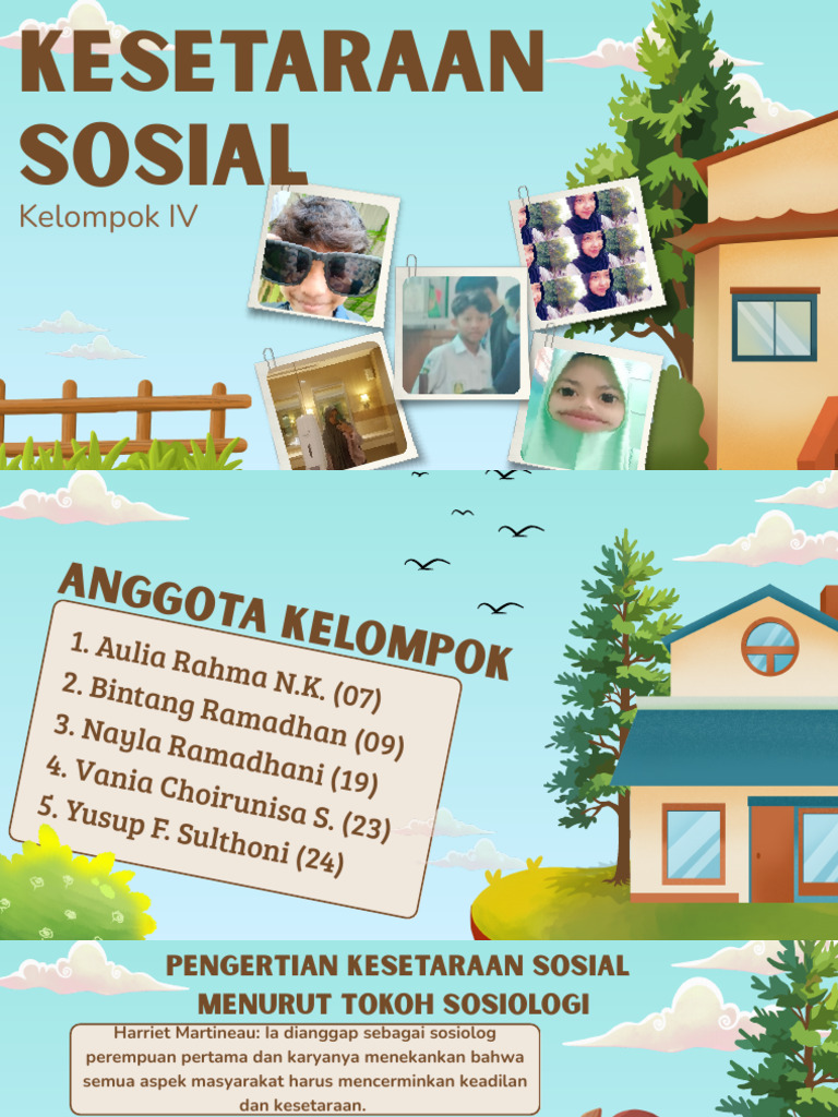 Kesetaraan Sosial Menurut Tokoh Sosiologi | PDF