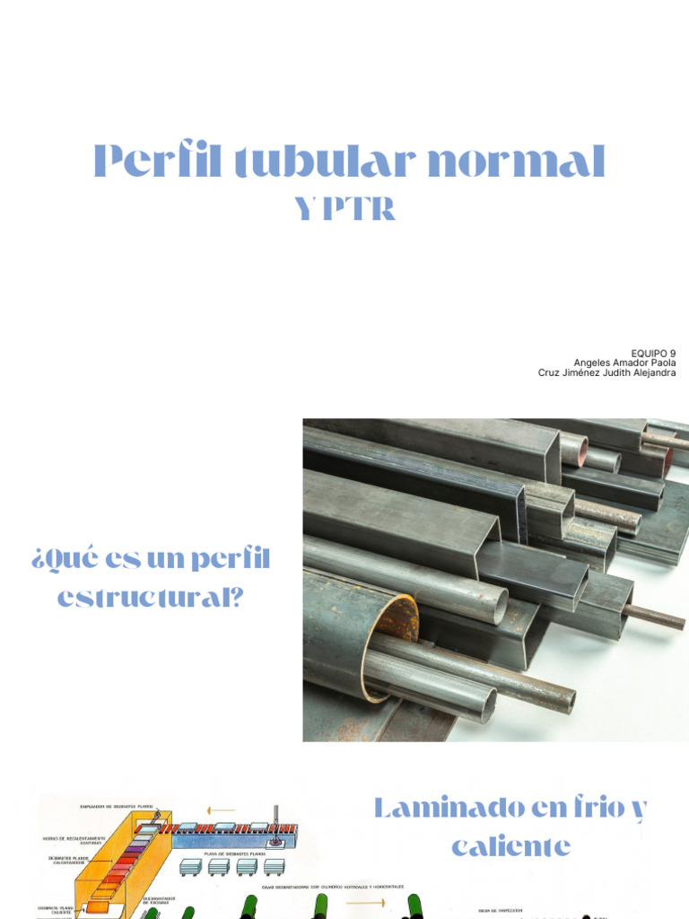 Características del Perfil Tubular Normal | PDF
