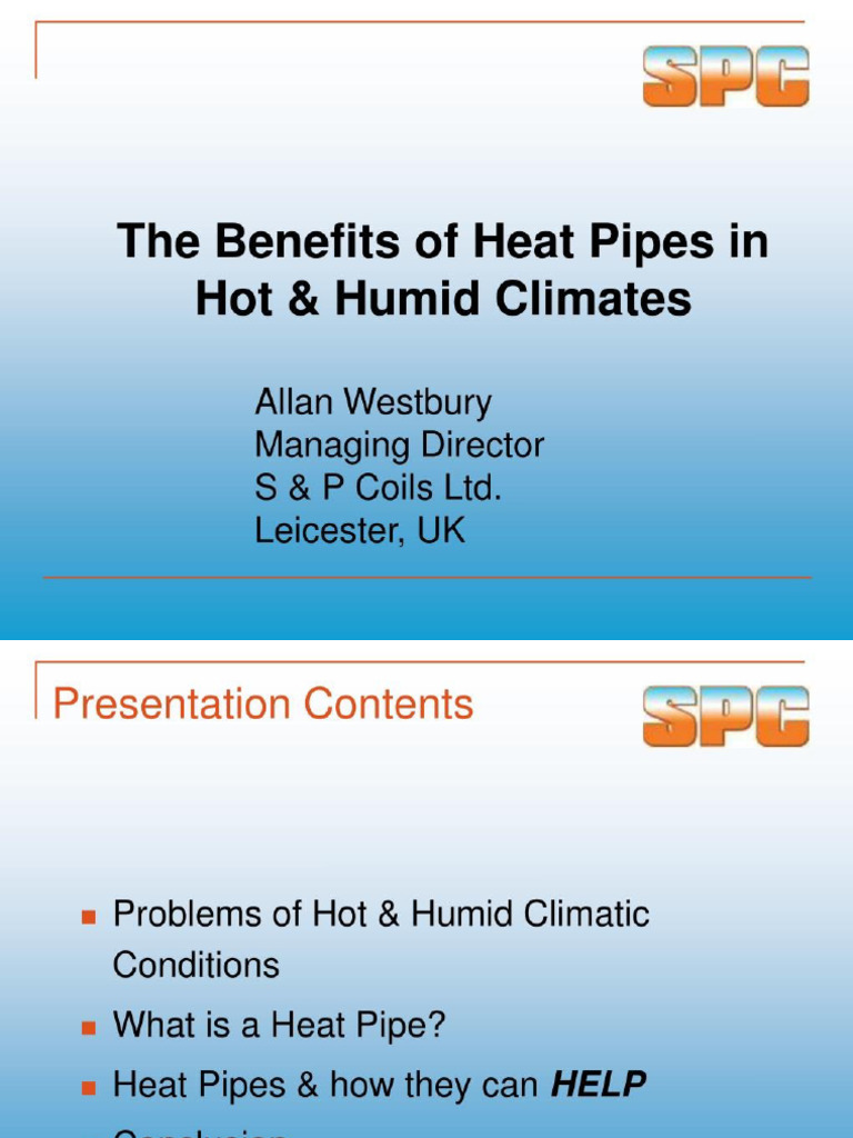 Spc-heat Pipe Presentation | PDF