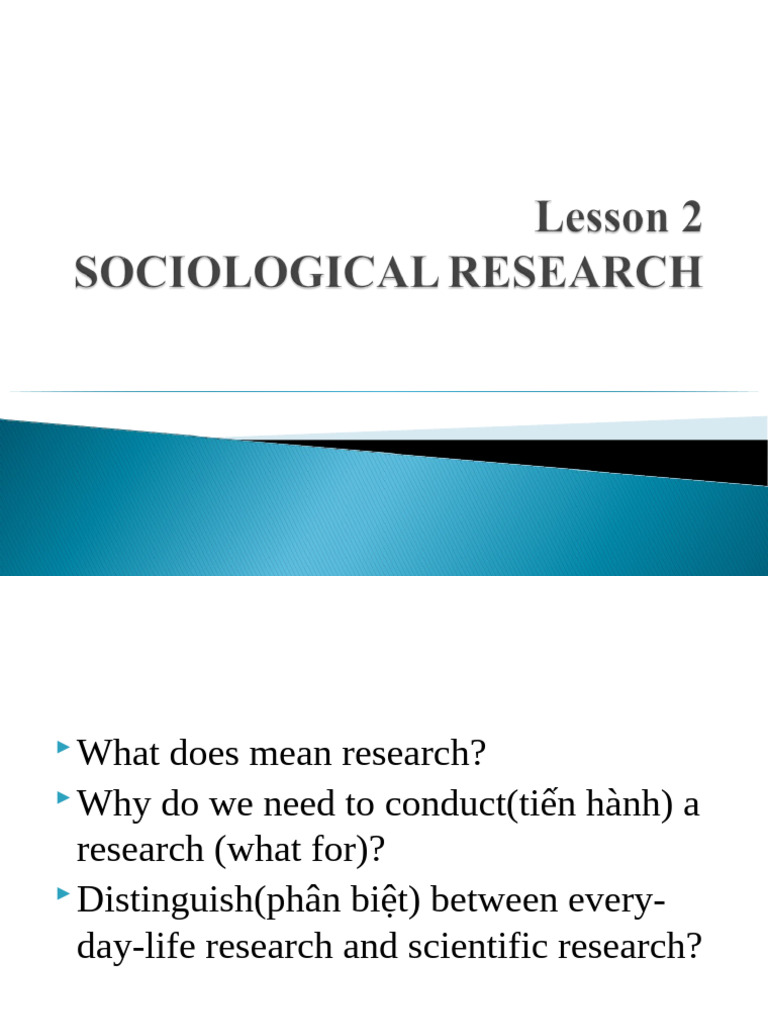 Lesson 2 Sociological Research | PDF | Deductive Reasoning | Hypothesis
