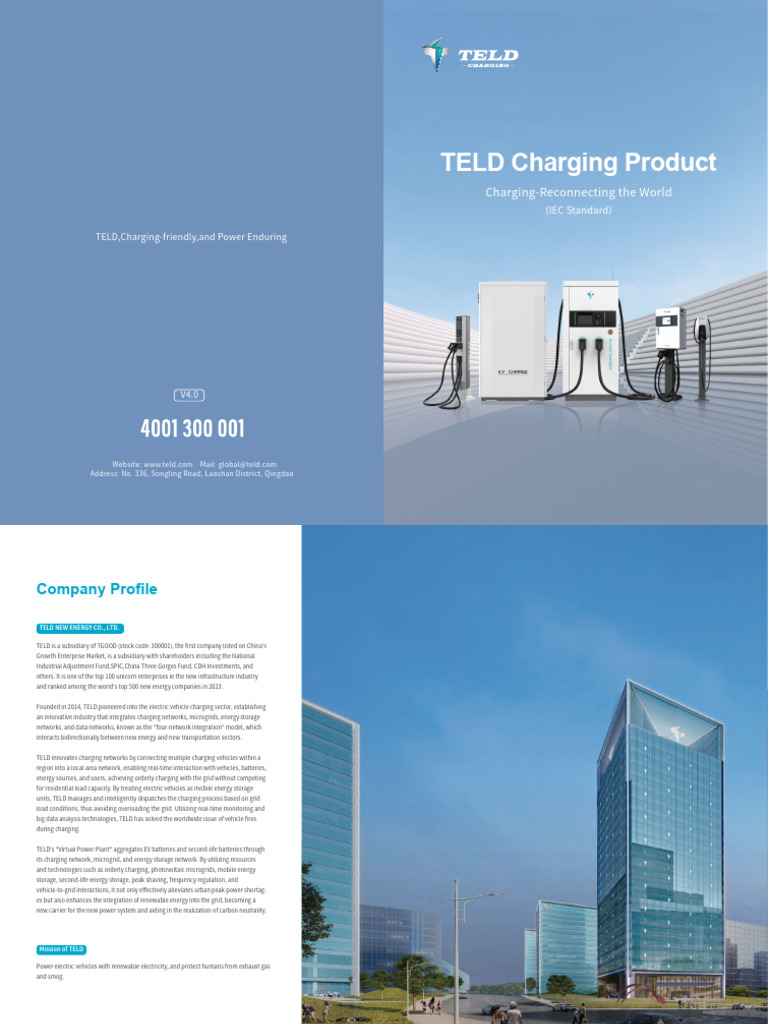 TELD EV Charging Solutions Overview | PDF | Power Supply | Battery Charger