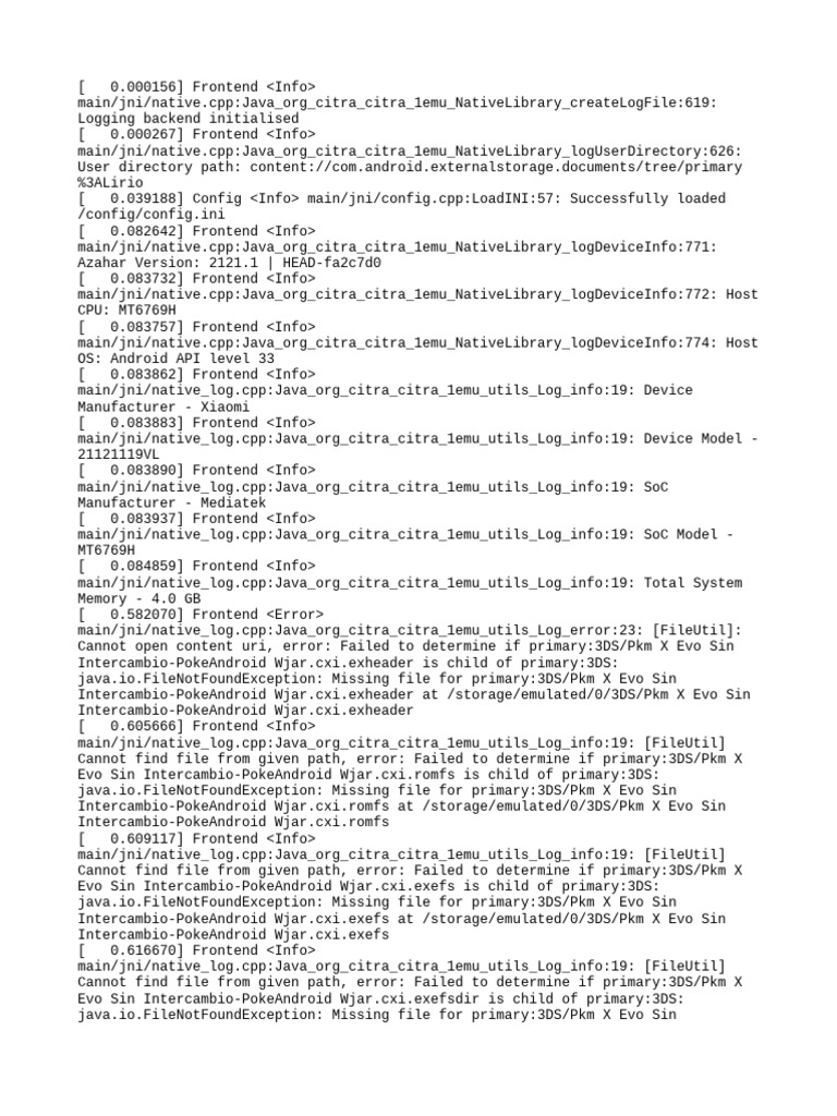 Azahar Log | PDF | Computer Architecture | Computing