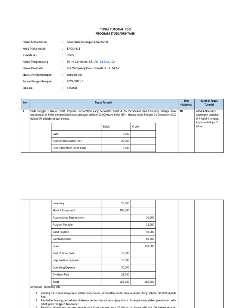 Tugas 2 Akl 2 - 2025 | PDF