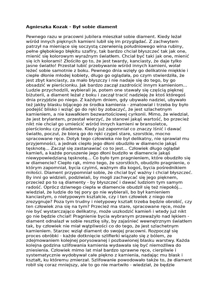 Bajka - Był Sobi Diament | PDF