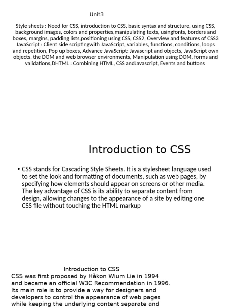 Unit3 | PDF | World Wide Web | Internet & Web