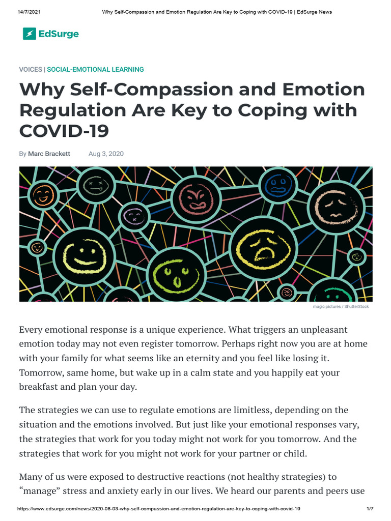 Why Self-Compassion and Emotion Regulation Are Key To Coping With COVID ...