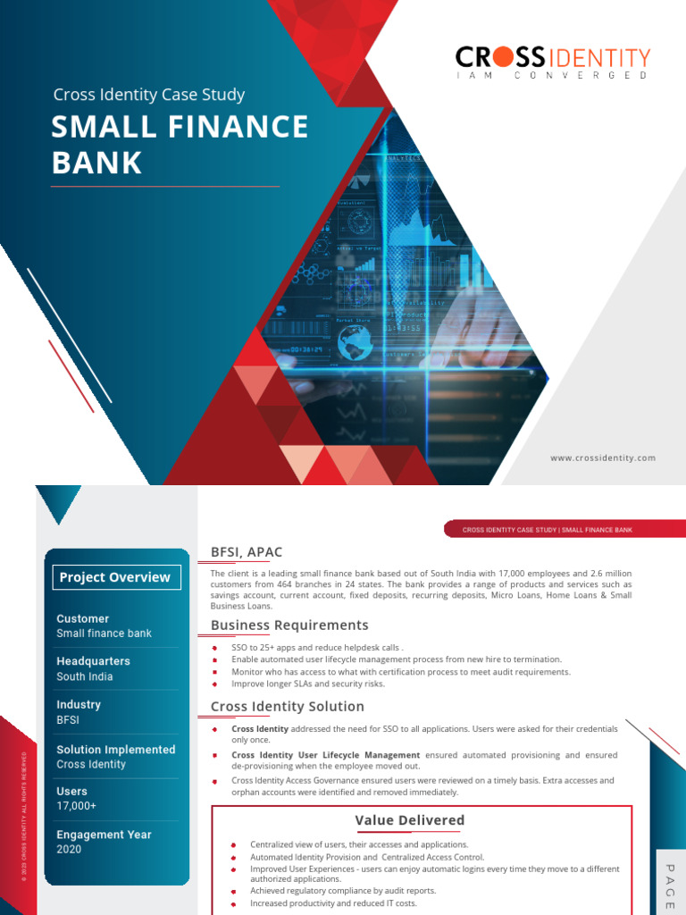 Small Finance Bank Case Study | PDF | Banks | Audit