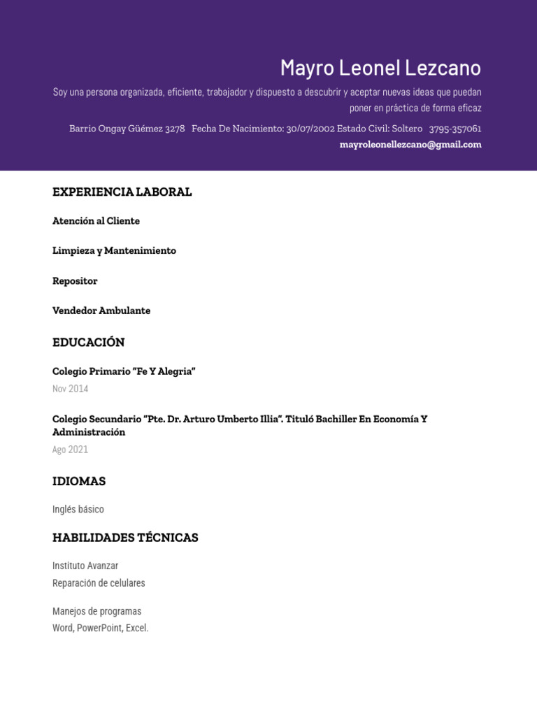 CV Mayro | PDF