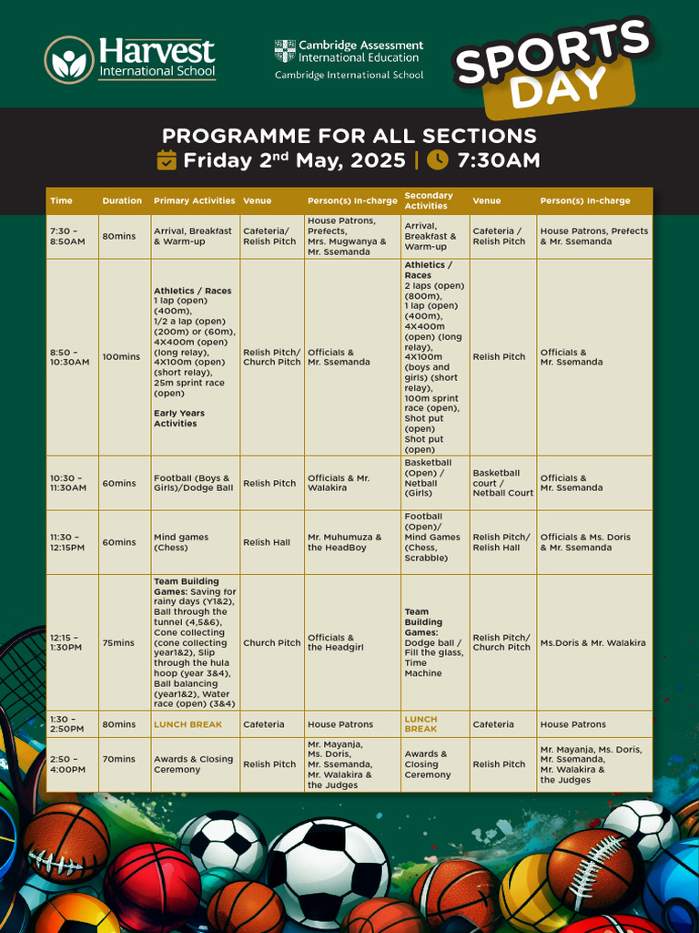 Sports Day | PDF | Running | Summer Olympic Sports
