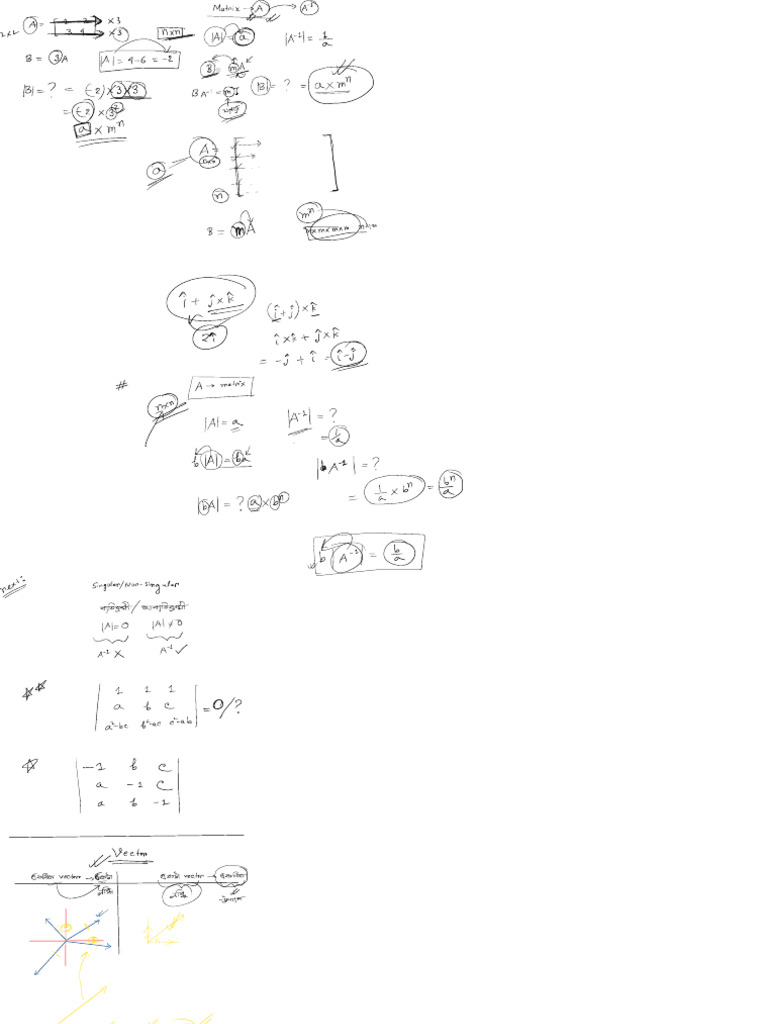Lecture 10 (Math Determinant and Vector Solve) | PDF