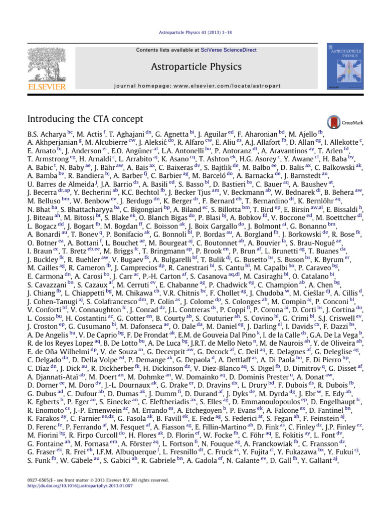 Introduction to the CTA Concept | PDF | Telescope | Gamma Ray
