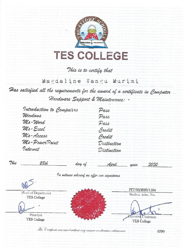 TES College | PDF