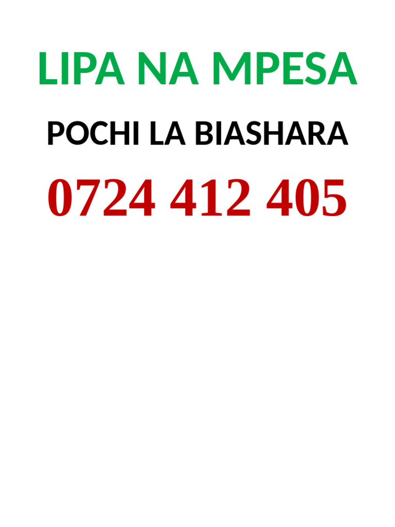 Lipa Na Mpesa | PDF