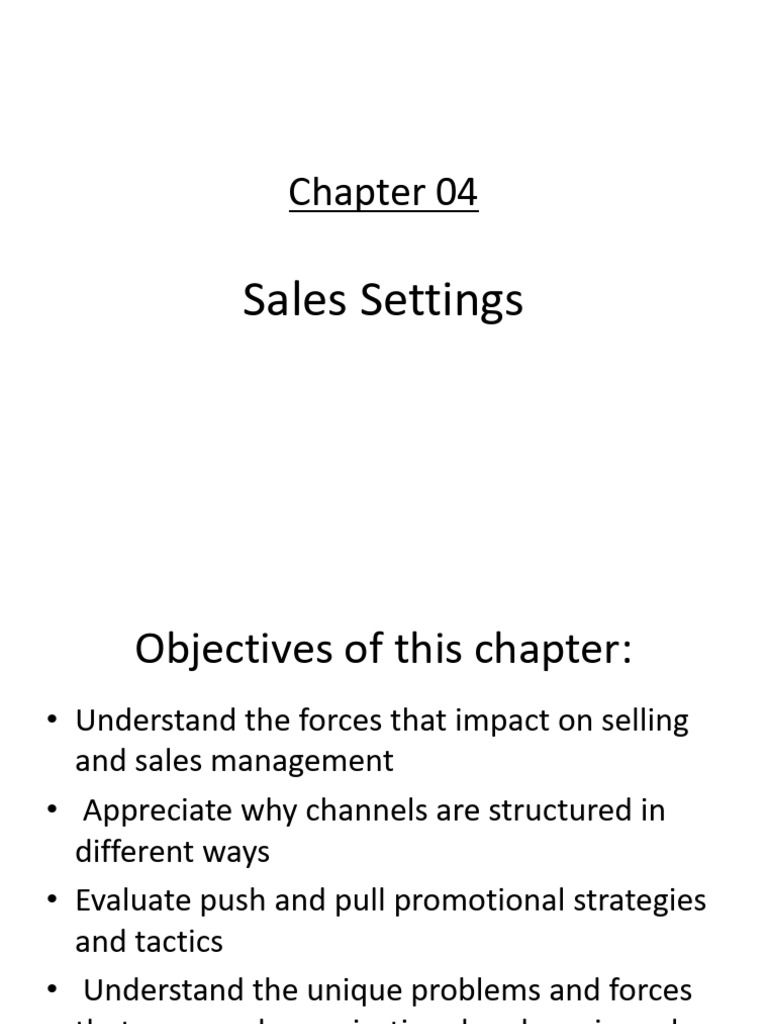 module 4(ch 04) | PDF | Sales | Marketing