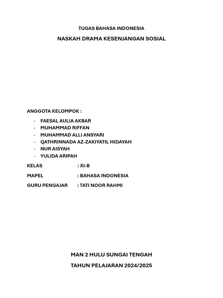 Script Drama B Indo Pdf