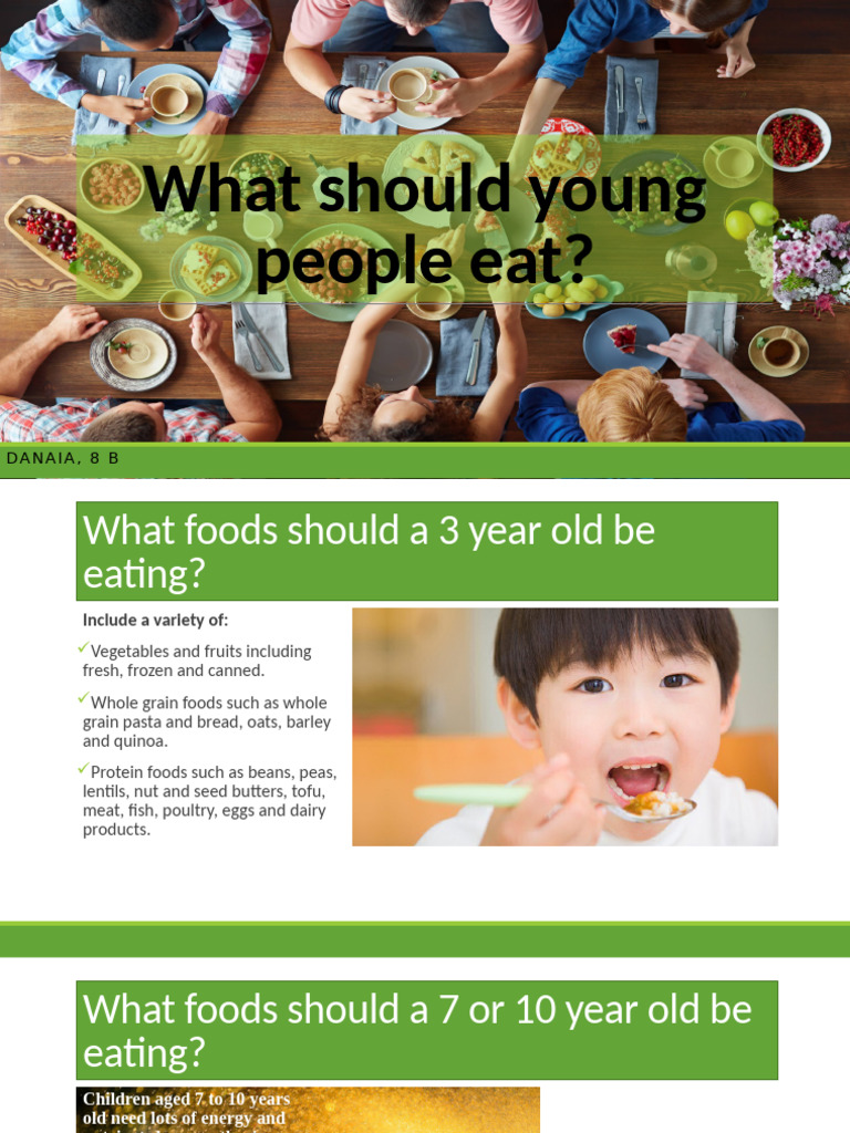 What Should Young People Eat | PDF