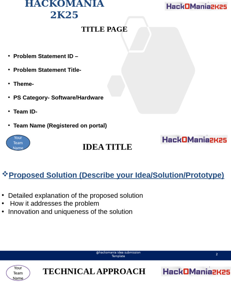 SSPUHOM2025 IDEA Presentation Format | PDF | Microsoft Power Point ...