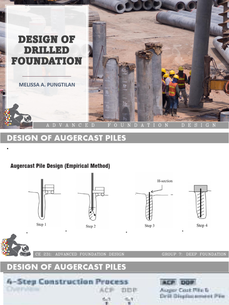 Deep Foundation (Drilled Foundation) | PDF | Civil Engineering ...