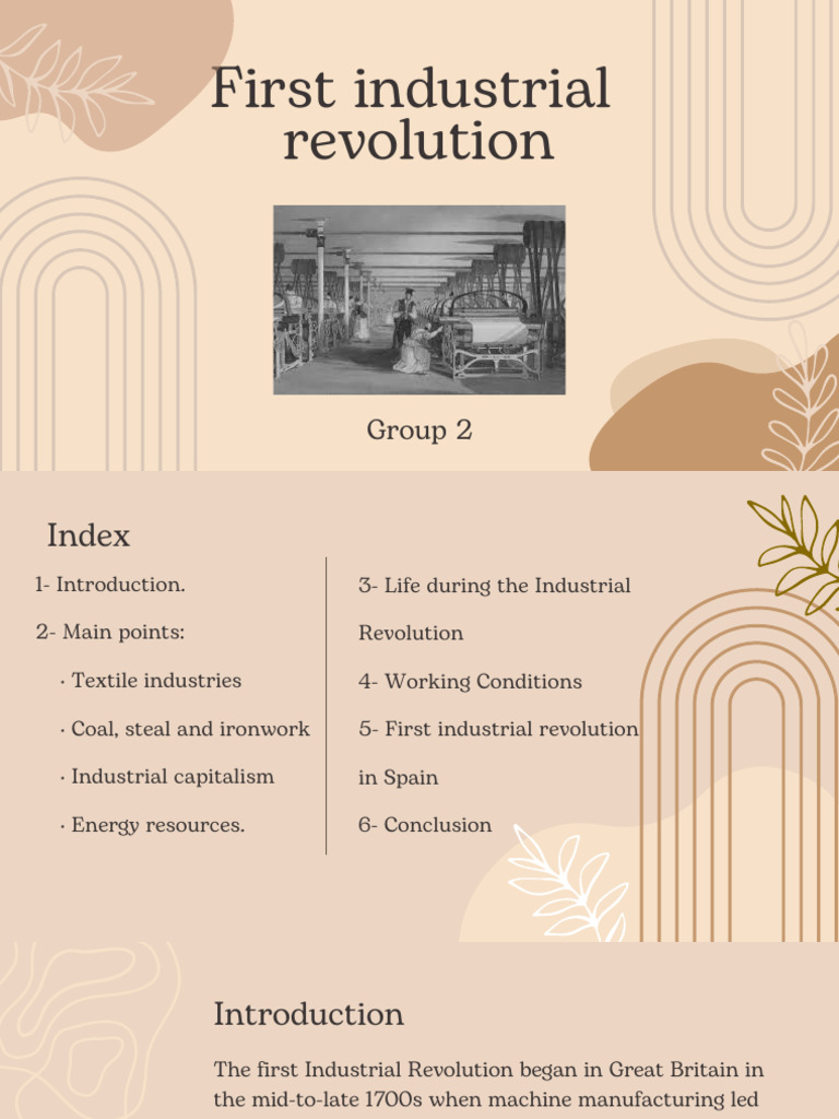Overview of the First Industrial Revolution | PDF | Industrial ...