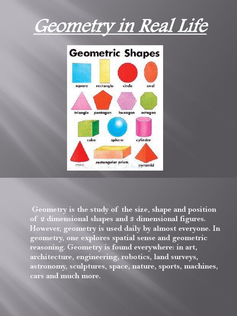 Geometry in Real Life | PDF | Shape | Baseball Field