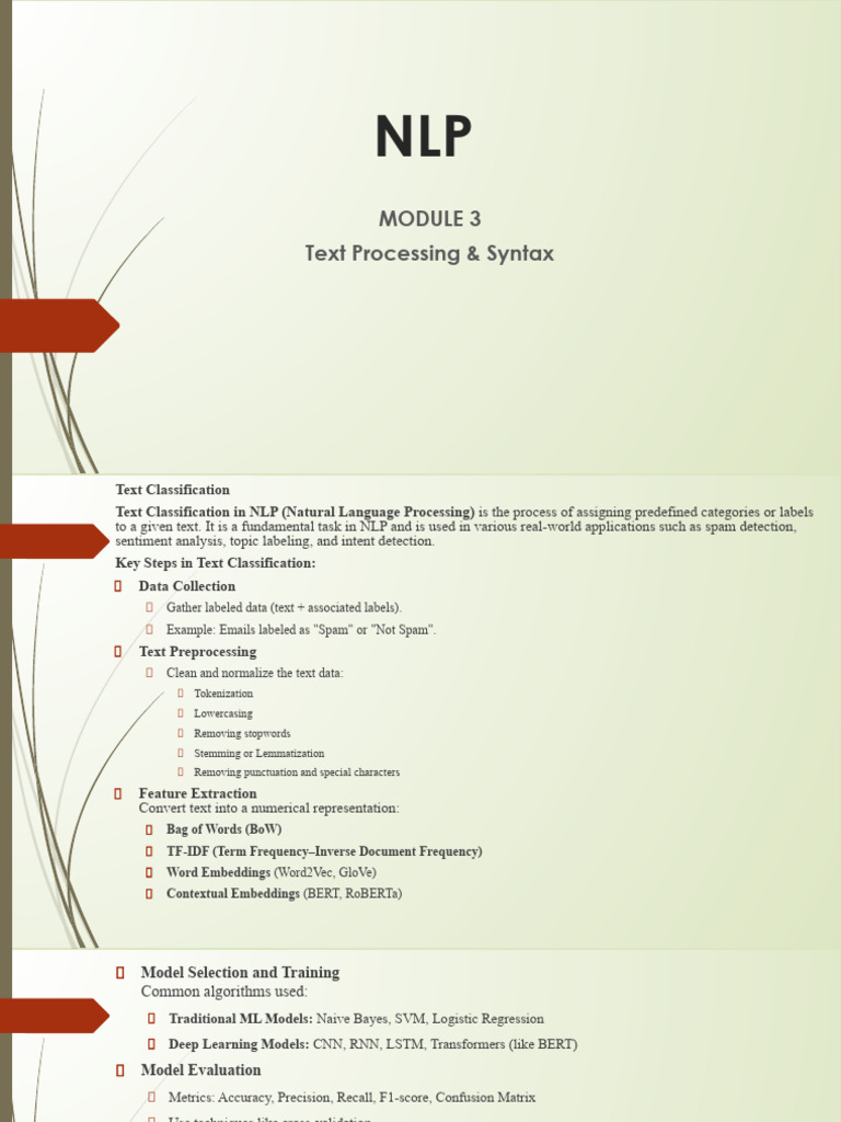 NLP Mod 3 | PDF | Part Of Speech | Parsing