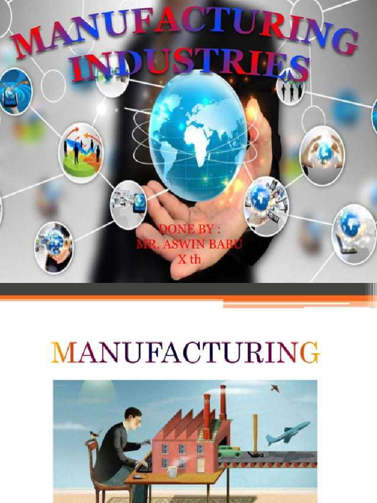 Geography Class X Manufacturing Industries | PDF