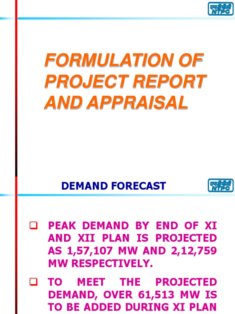 Formulation of Project Report and Appraisal | PDF | Power (Physics ...