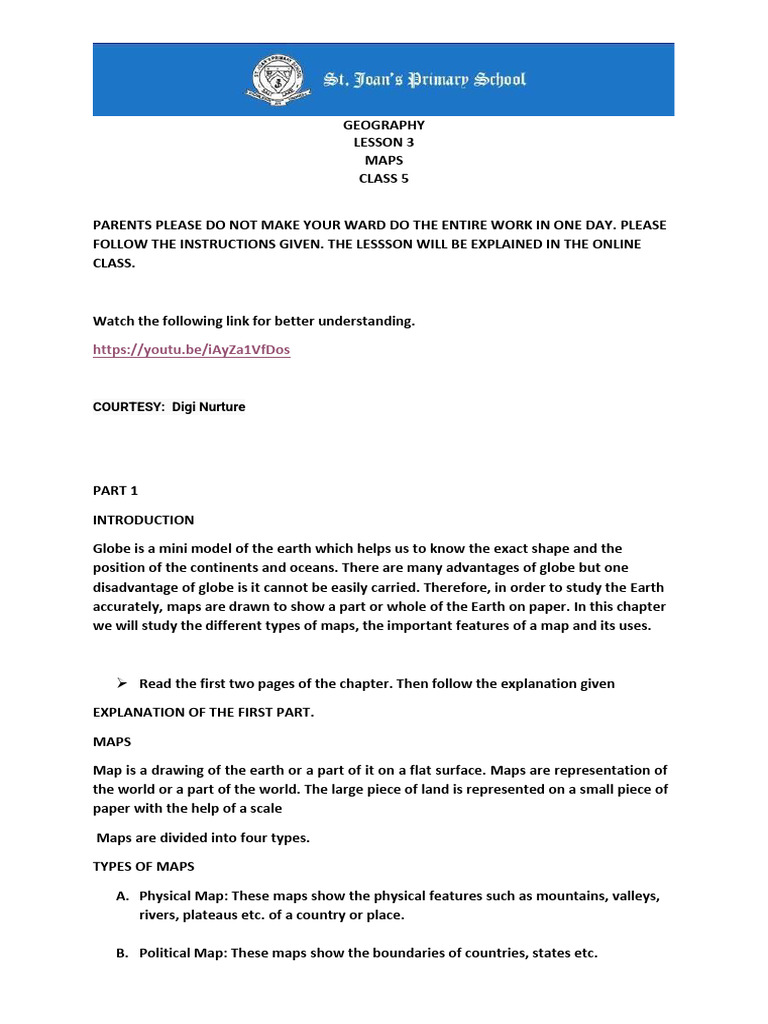 Understanding Maps for Class 5 Geography | PDF | Map | Cartography