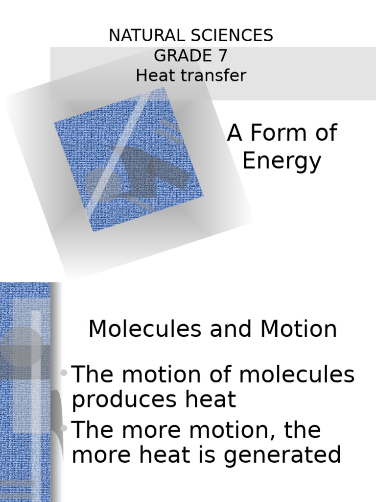 Grade 7 Heat Transfer Concepts | PDF | Heat | Temperature