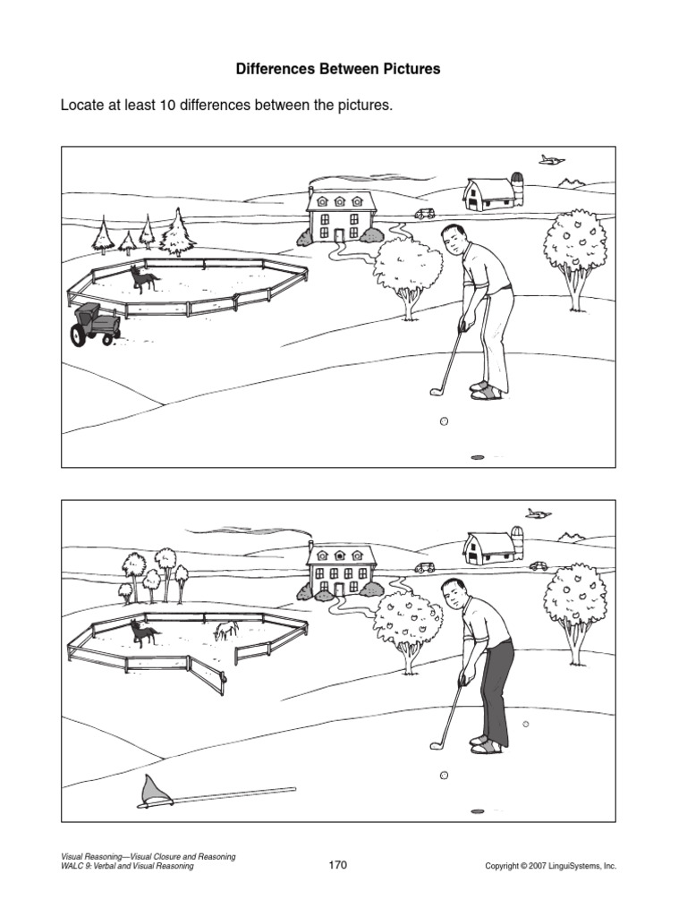 WALC 9 Verbal Visual Reasoning Pages 170 | PDF