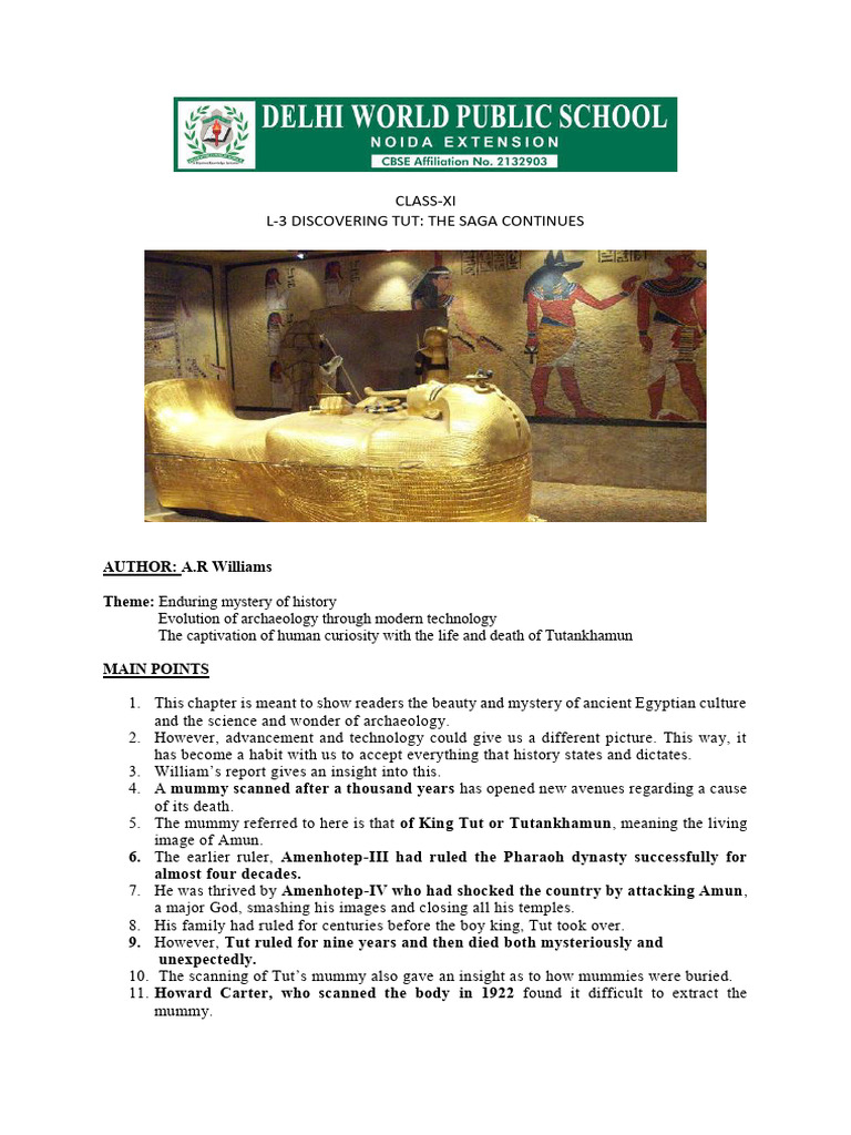 King Tut's Mummy: Death and Discovery | PDF | Tutankhamun | Mummy