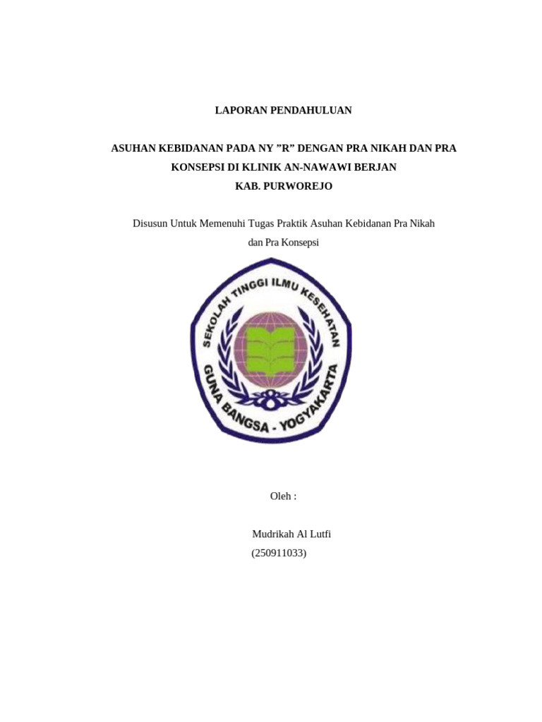 laporan pendahuluan lutfi | PDF