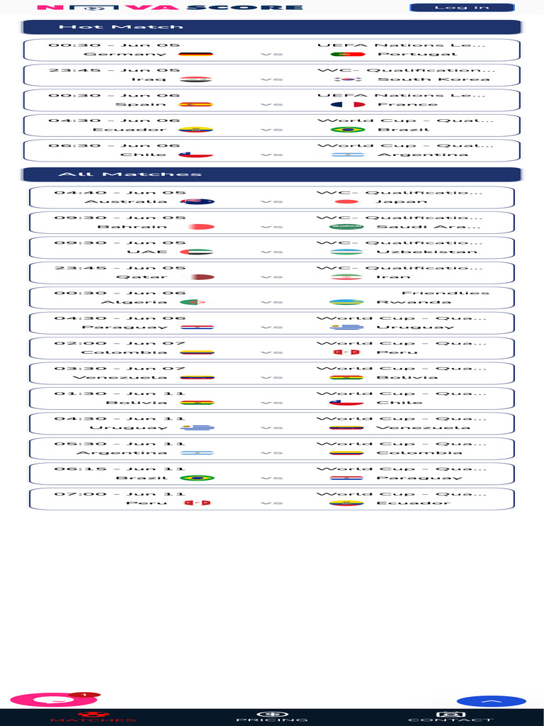 Nova Score Football Live Matches Today Football Live Stream | PDF
