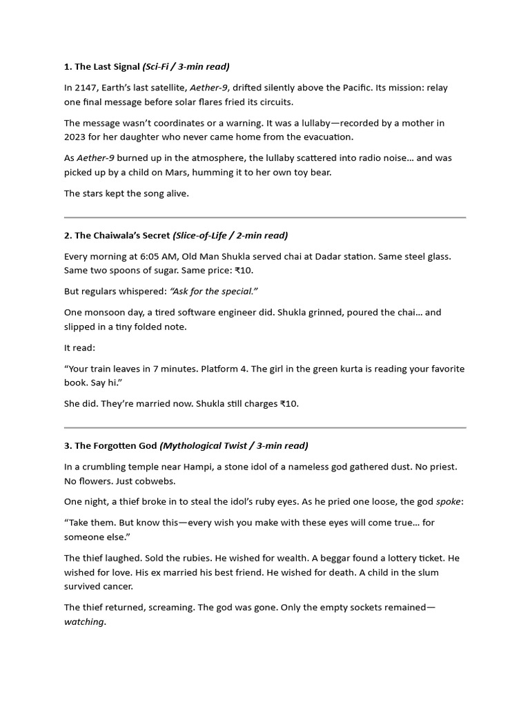 Story Books | PDF