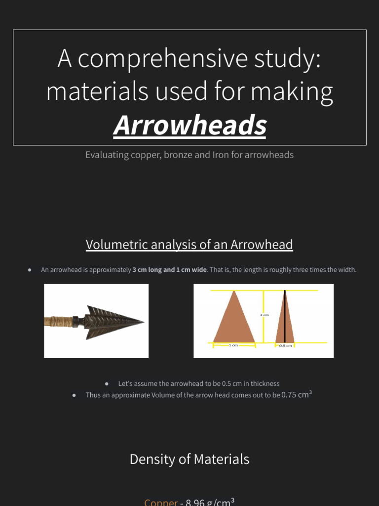 A Comprehensive Study - Materials Used For Making Arrowheads | PDF